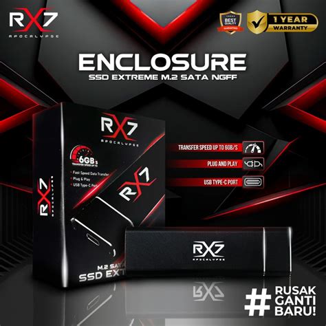 Jual Casing Ssd Enclousure Rx7 M2 Ngff Sata Usb30 Ssd Enclosure