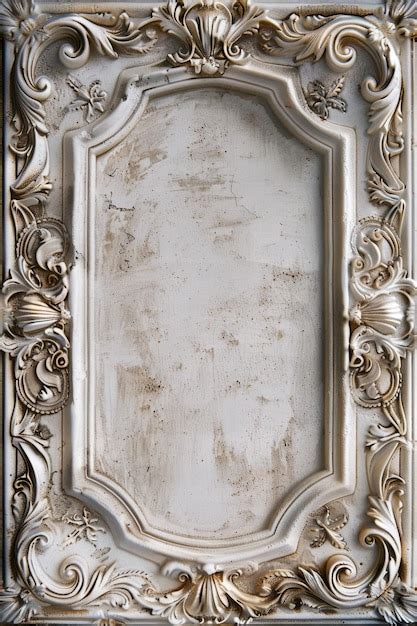 Premium Photo Classical Ornate Frame With Seashell Details