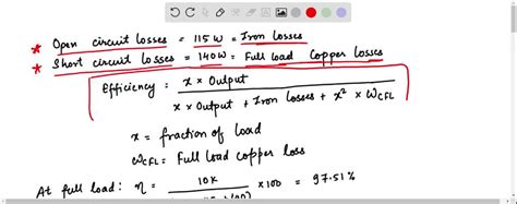 Determine The Efficiency Of A Kv Transformer For The Following