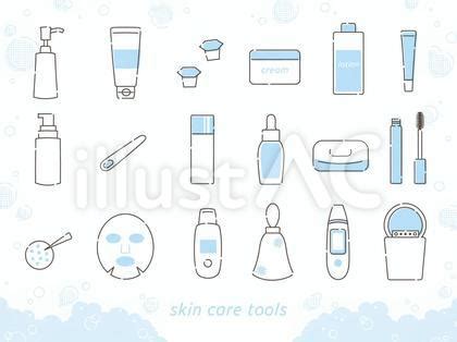 スキンケアする女性のアイコンセットイラスト No 24167222無料イラストフリー素材ならイラストAC