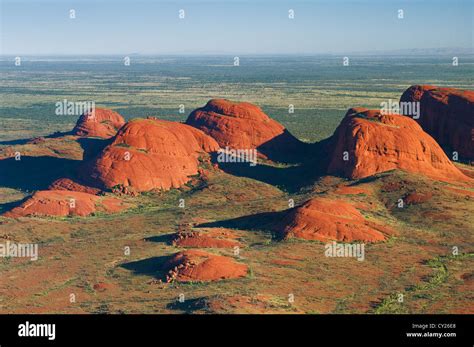 Aerial View Of The Kata Tjuta Domes Stock Photo Alamy