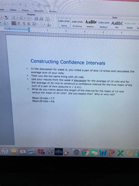 Solved Constructing Confidence Intervals In The Discussion