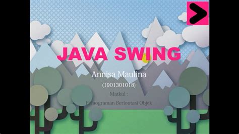 Membuat Tampilan Aplikasi Desktop Sederhana Java Swing Youtube