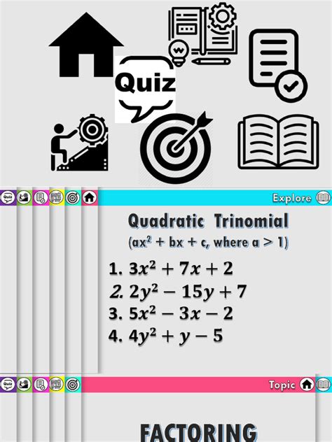 Factoring Quadratic Trinomial Part 2 Pdf Quadratic Equation