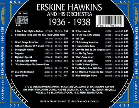 O Púbis Da Rosa Erskine Hawkins And His Orchestra 1936 1938 The