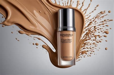 Premium Photo Luxurious Liquid Foundation Splash