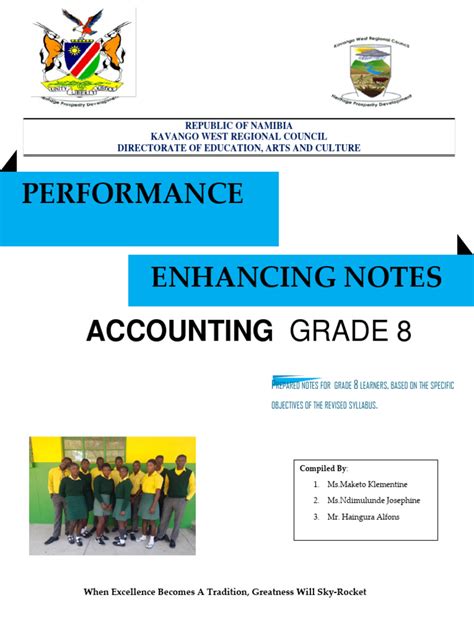 Booklet Acc Gr8 1 Pdf Debits And Credits Equity Finance