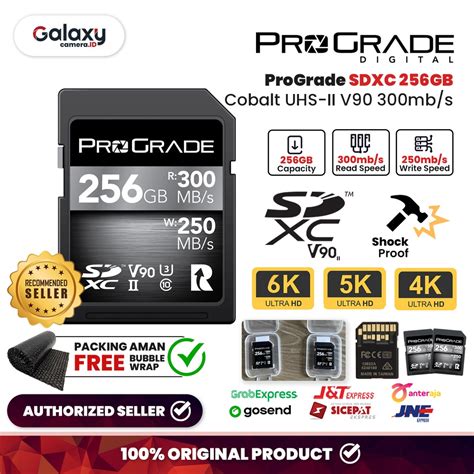 Jual Memory Prograde Sdxc Cobalt 256gb Uhs Ii V90 300mb S Sd Card