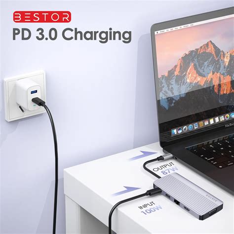 Bestor 10 In 1 Usb C Hub High Speed And Durable Hub With 4k Support