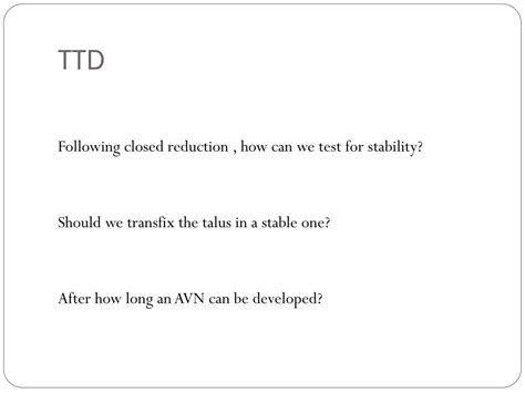Ppt Case Presentation Total Talar Dislocation Ttd Powerpoint
