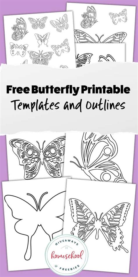 Butterfly Body Template Printable