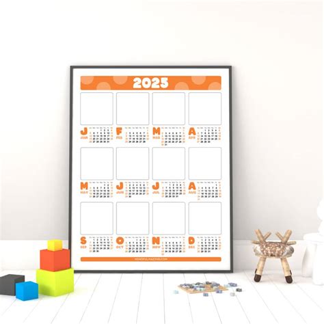 2018 Yearly Calendar Printable One Page
