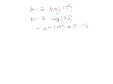 Solved Use The Equation For Absorbance A Log Tt Where T