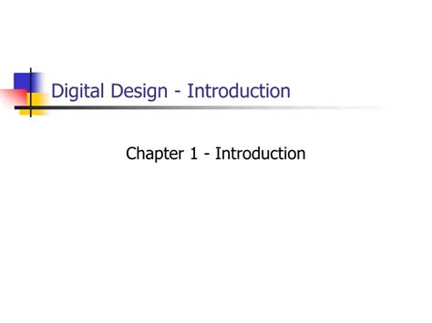 PPT Digital Design Introduction Understanding Analog Conversion And Numbering Systems