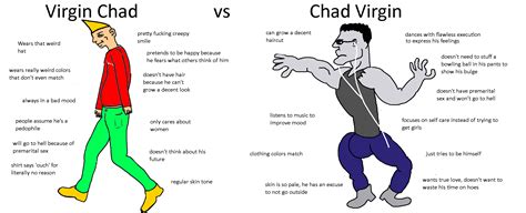 Virgin Chad Vs Chad Virgin Rvirginvschad