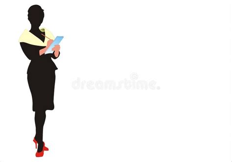 Silhouette Secretary Stock Illustrations 3117 Silhouette Secretary