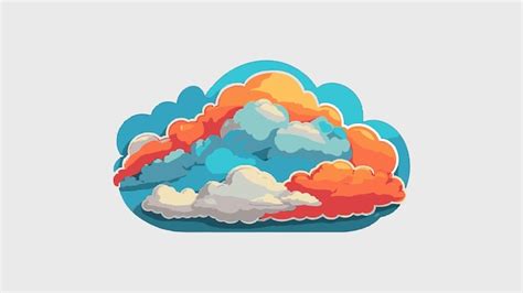 Premium Vector A Cloud Vector Illustrator