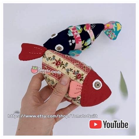 No036 Fish Coin Purse Pdf Pattern Only Hand Sewing Youtube Tutorial