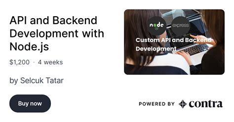 Api And Backend Development With Nodejs By Selcuk Tatar