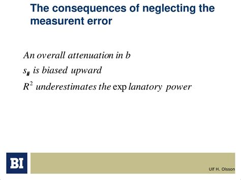 ppt measurement error in linear multiple regression models powerpoint