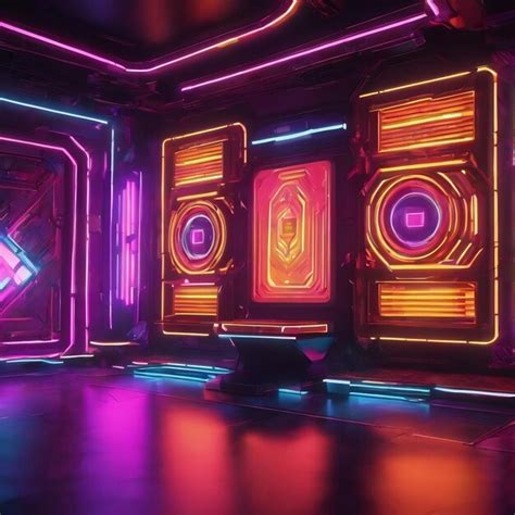 3d Illustration Renderinggaming Gamer Background Abstract