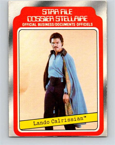 1980 Opc The Empire Strikes Back 8 Lando Calrissian V42762 Hockey
