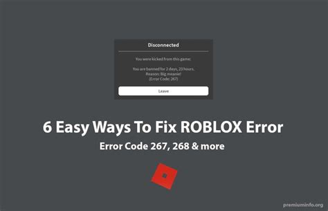 [fixed] 6 ways to fix roblox error code 267 premiuminfo