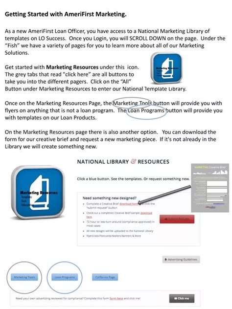 Ppt Amerifirst Marketing Resources For Loan Officers Powerpoint