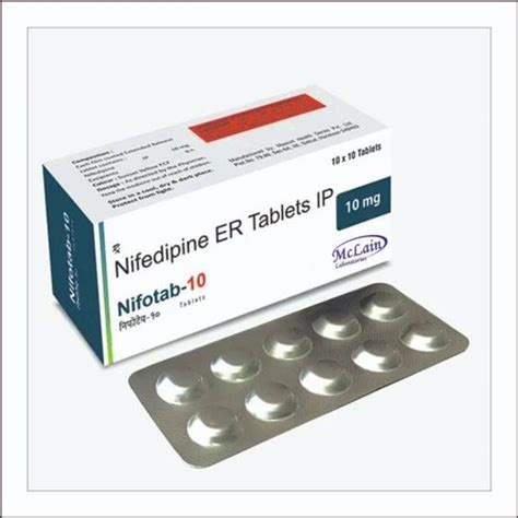 Nifedipine Tablets 10 Mg 10 10 Alu Alu Prescription At 219 Box In