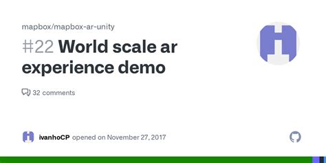 World Scale Ar Experience Demo · Issue 22 · Mapbox Mapbox Ar Unity
