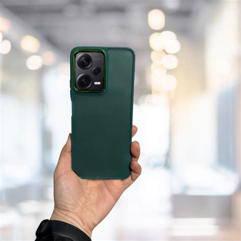 Xiaomi Redmi Note 12 Pro 5G Arkasi Buzlu Şeffaf Hassas Düğme Kamera