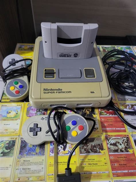 Nintendo Super Famicom 2 Controller Adaptor For Gbc Games And Cables