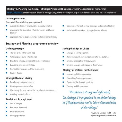 Retail Workshop Brochure Pdf