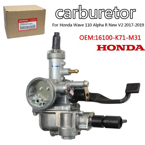 Carburetor Wave 110 Alpha R New V2 Dream110 2017 2019 16100 K71 M31