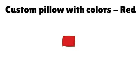 Flashthemes Custom Pillow With Colors Watch Animation