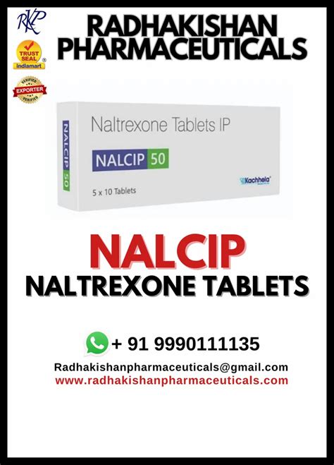 Nalcip Naltrexone 50 Mg Tablets At Best Price In New Delhi By