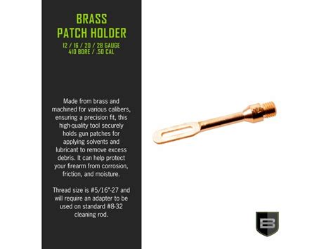 Breakthrough Brass Patch Holder 12 Gauge 12 Gauge Pyramyd Air