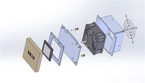 帕尔贴半导体制冷小系统结构 1solidworks 2020模型图纸下载 懒石网