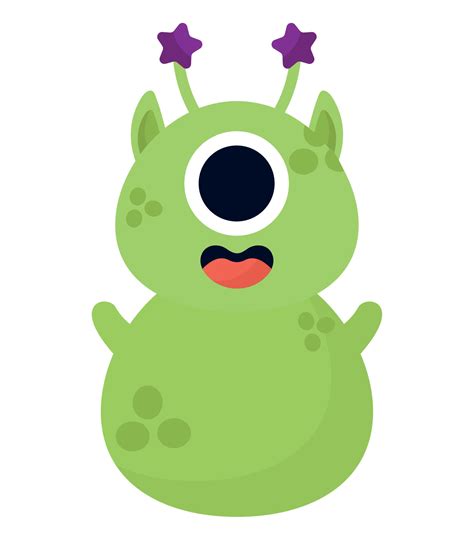 Happy Alien Design 21380745 Vector Art At Vecteezy