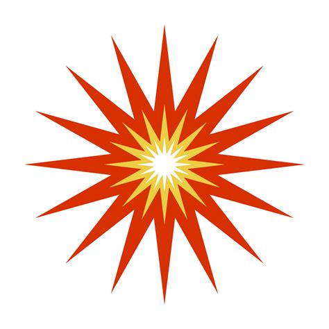 Explosion Symbol Rupture Or Shock Effect Vector 34371244 Vector Art