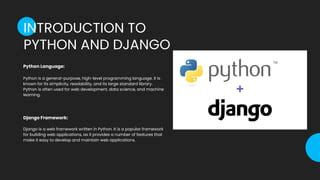 Full Stack Development With Python And Django PDF