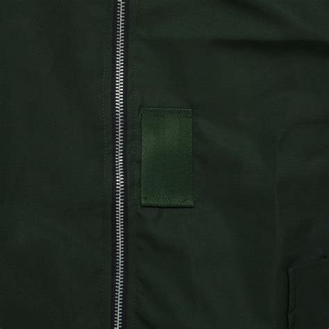 Bomber Canvas Jacket Stencil Forest Green Screamous Daily Wear