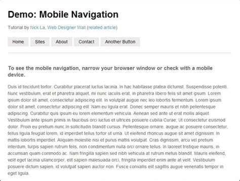 Responsive Menu Tutorials And Scripts Tripwire Magazine