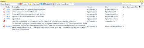 Example Project Not Compiling Failed Issue Agoraio