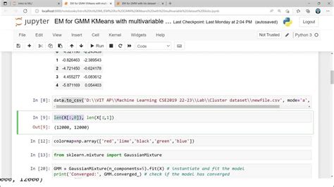 08 implement gaussian mixture model gmm using em algorithm with 5