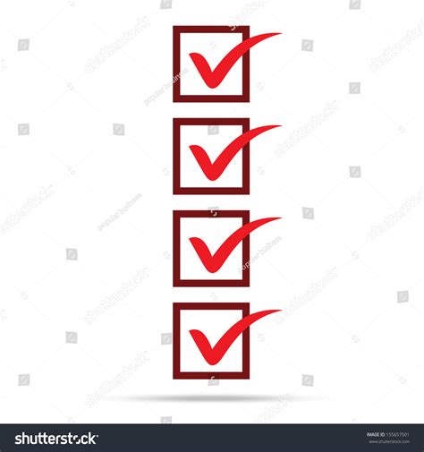 Popular Check List Symbol Right Mark Isolated Vector Shutterstock