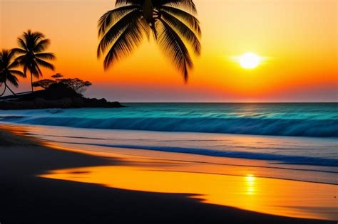 Premium Ai Image Summer Background Generated Ai
