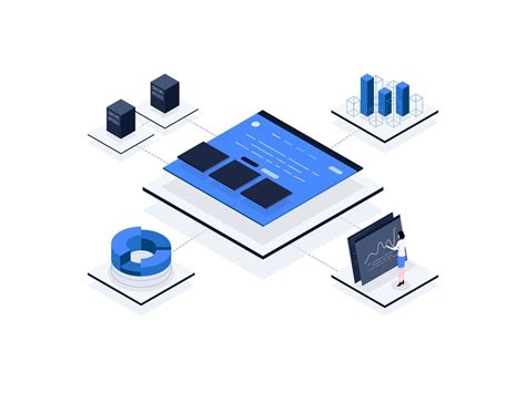Website Analytics Isometric Illustration Flat Color Suitable For Mobile App Website Banner