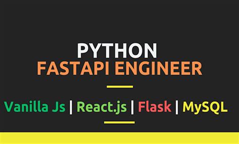 Python Fastapi Developer And Database Mysql By Salim4695 Fiverr
