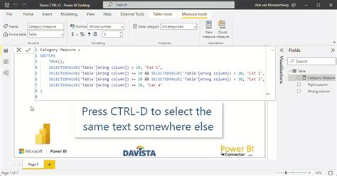 Functietoets Ctrl D In Dax Power Bi Connector